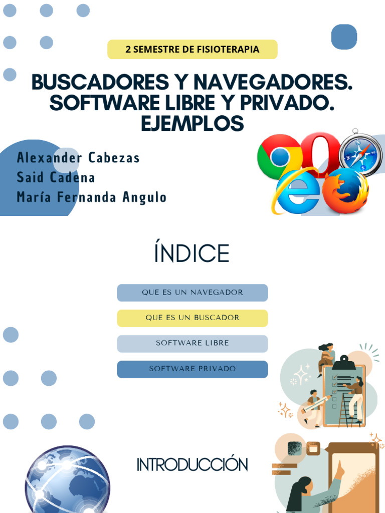 Buscadores y Navegadores. Software Libre y Privado. Ejemplos | PDF | Software libre | Internet