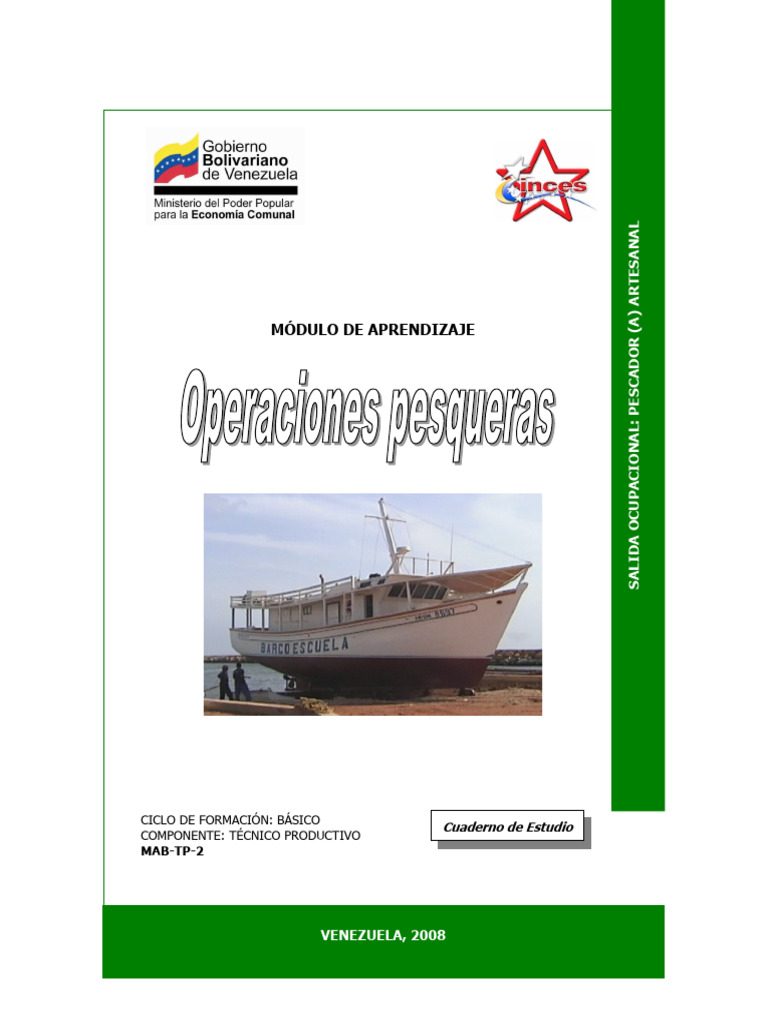 Cuaderno OPERACIONES PESQUERAS | Descargar gratis PDF | Dirigir | Rieles