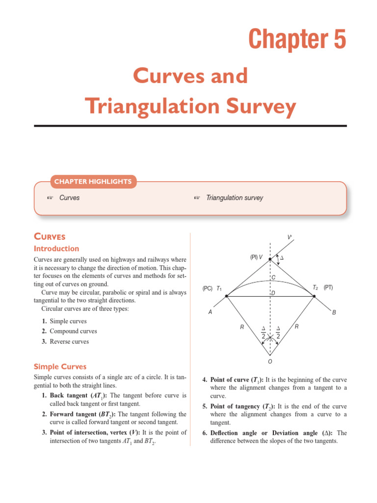 Triangulation Surveying | PDF | Triangle | Tangent