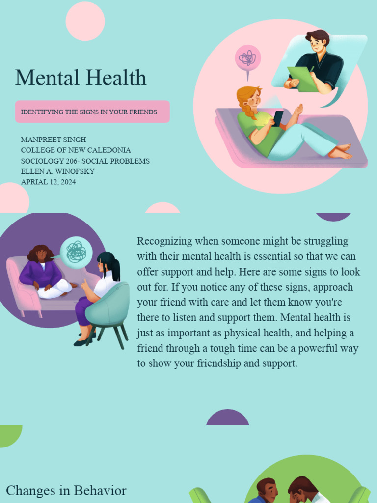 Identifying Signs of Mental Health Presentation | PDF | Mental Health ...
