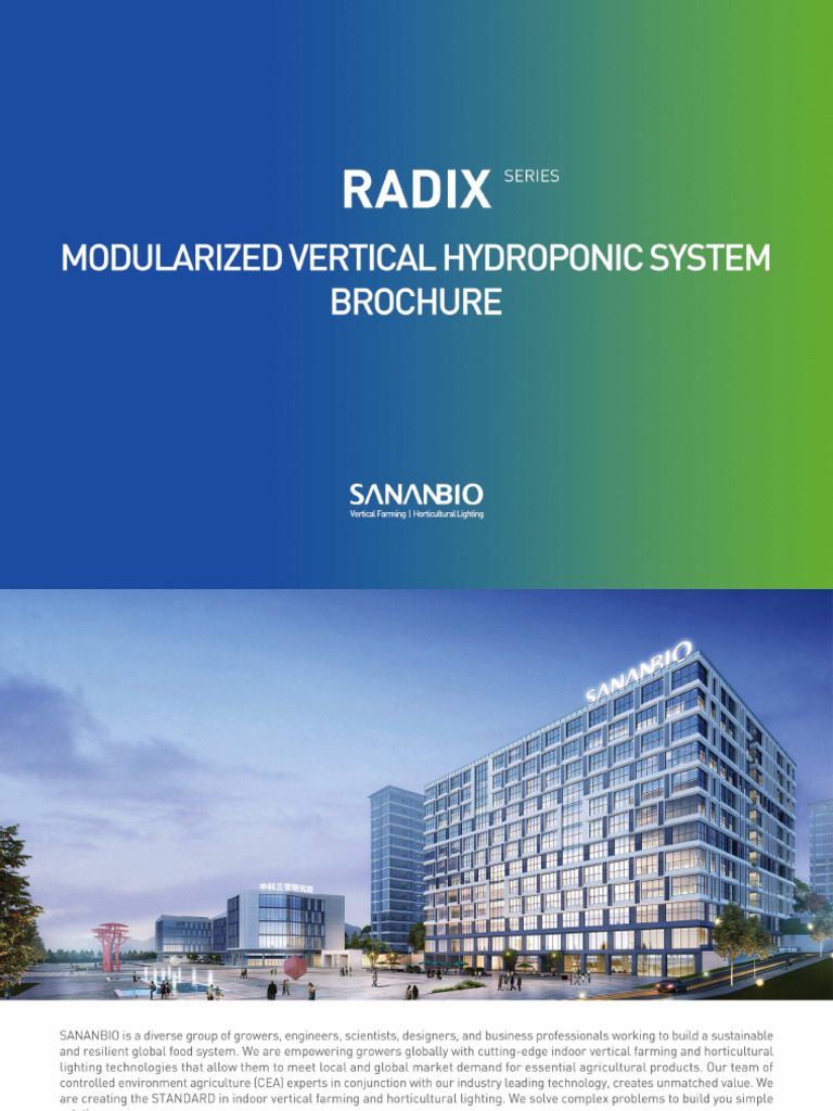 Sananbio RADIX Brochure | PDF