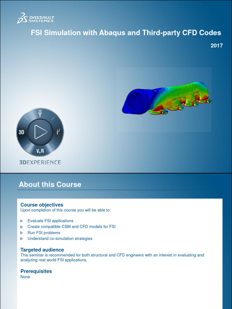 FSI Simulation Using Abaqus and Third Party CFD Codes | PDF ...