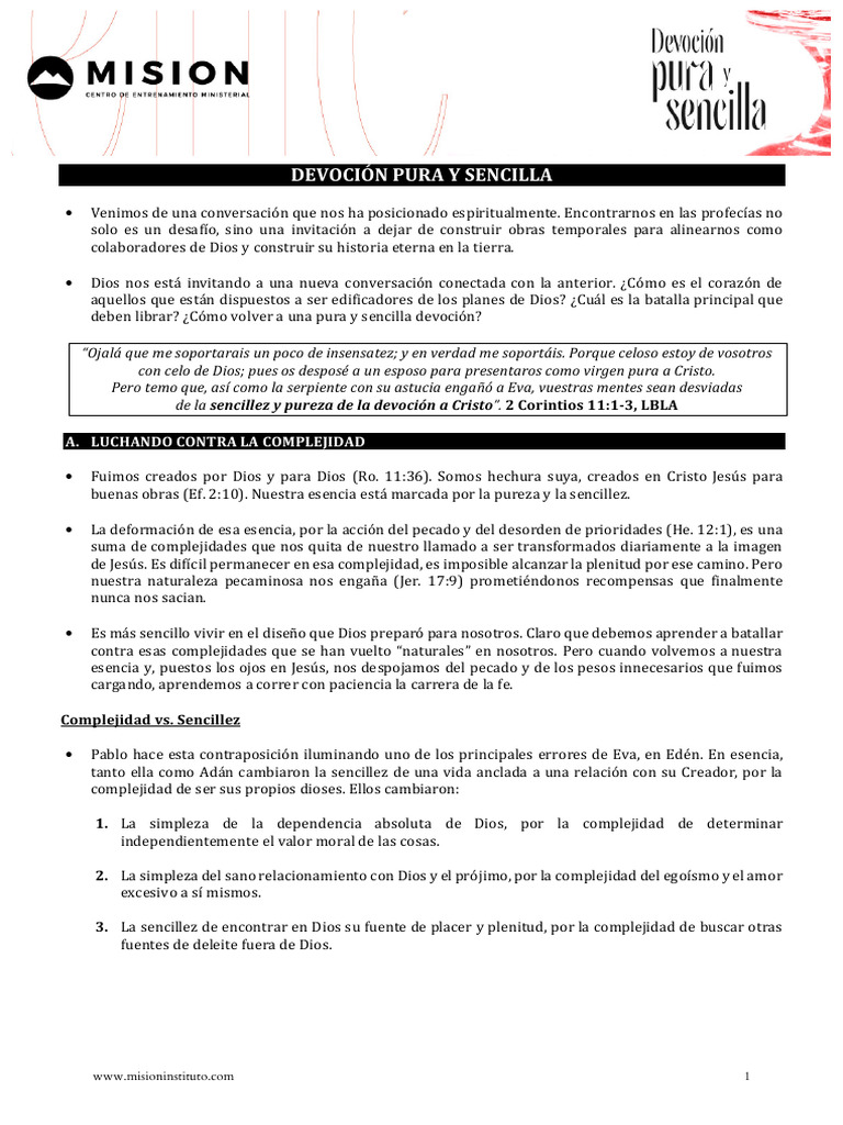 Devoción Pura y Sencilla (Digital) | PDF | Amor | Placer