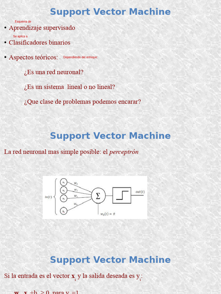 Clase-Support Vector Machine | PDF | Red neuronal artificial | Matemáticas