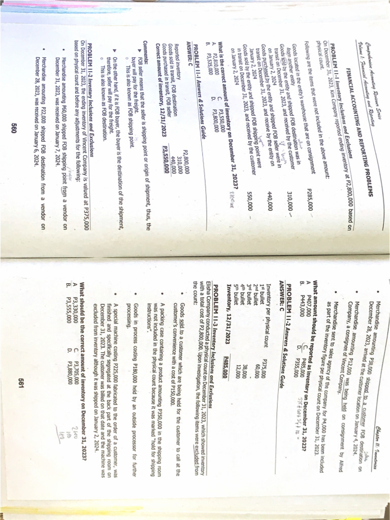 Inventory Probs | PDF