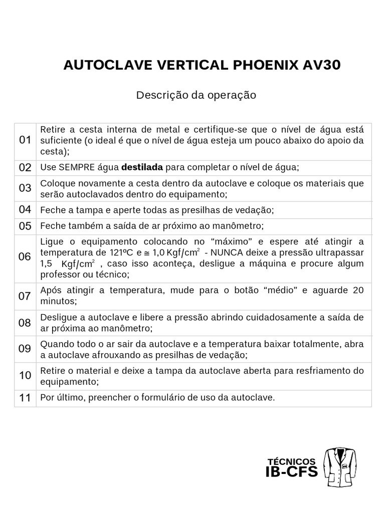 Autoclave Vertical Phoenix Av30 | PDF | Metrologia | Quantidade