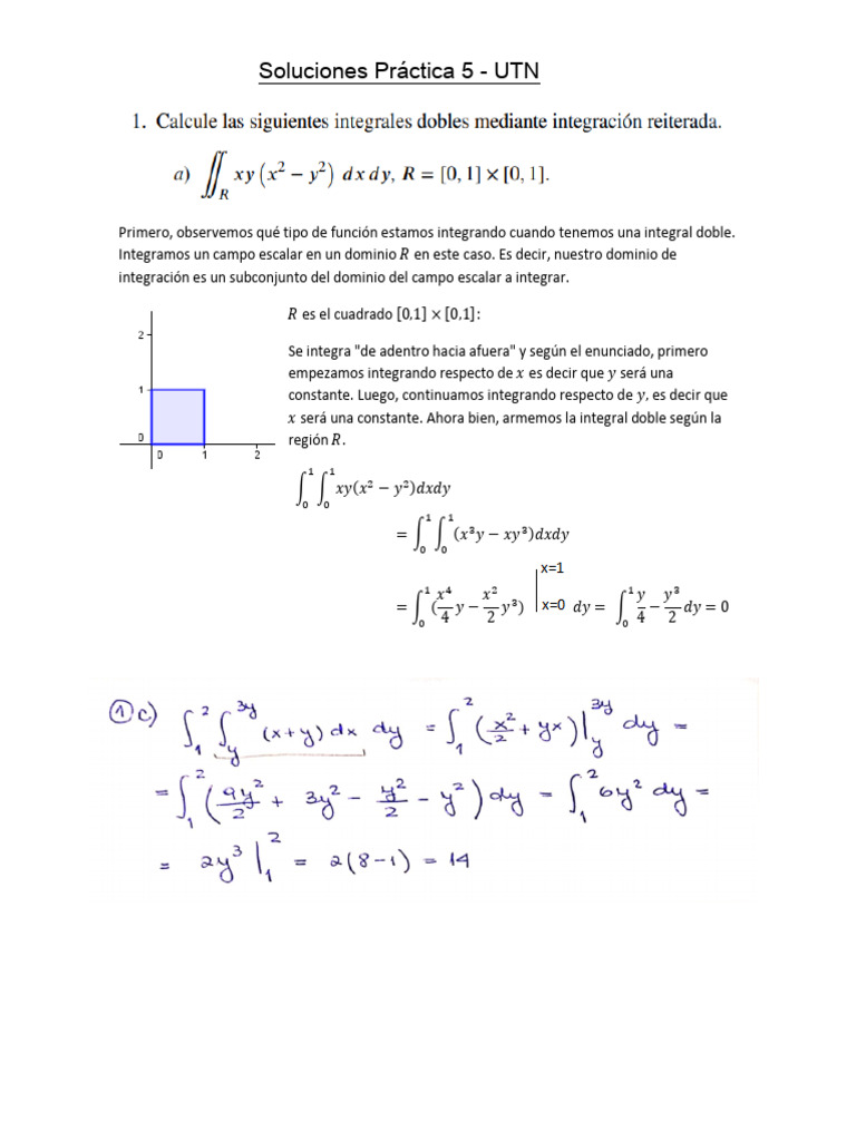 Soluciones-Práctica 5 | PDF | Esfera | Integral