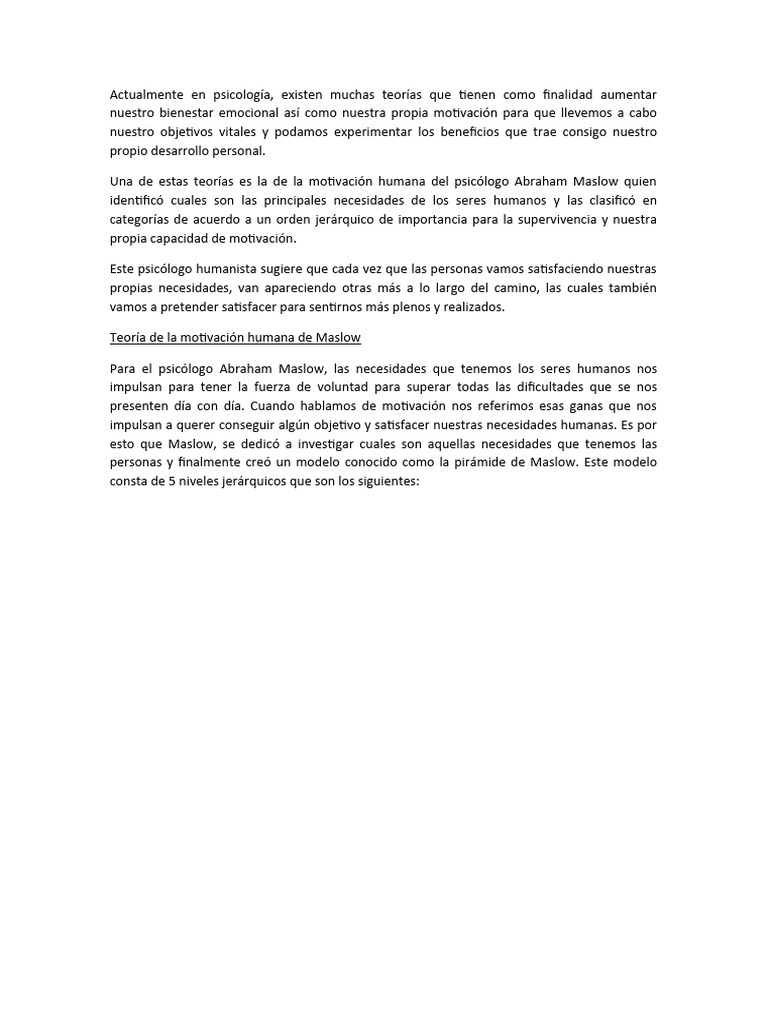 EXPO 1 - Admi | PDF | Motivación | Motivacional