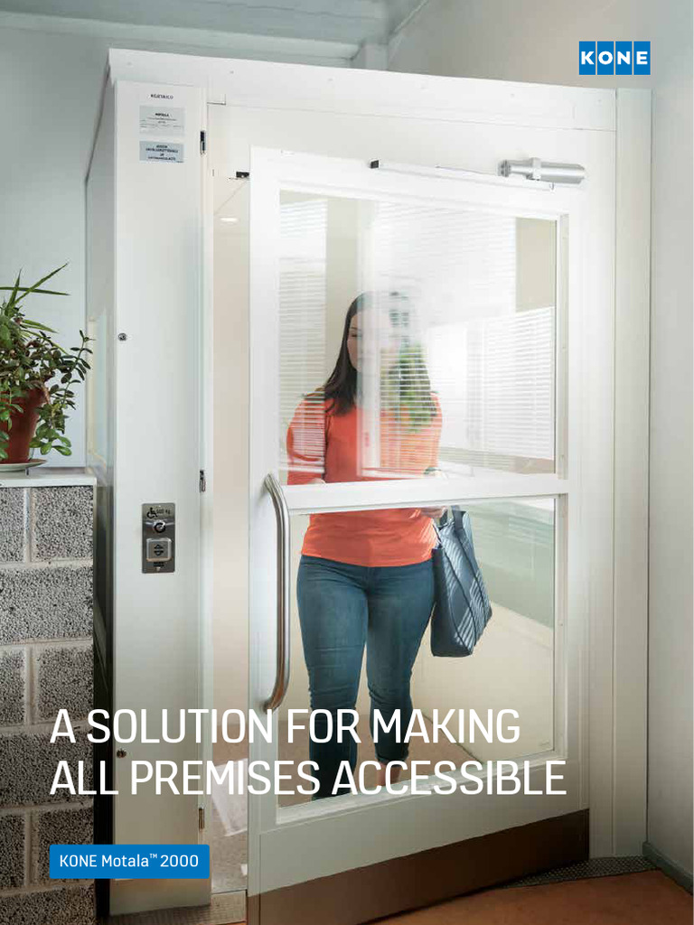 8449_KONE_Motala_2000_brochure_GBIR_tcm258-32331 | PDF | Elevator | Door