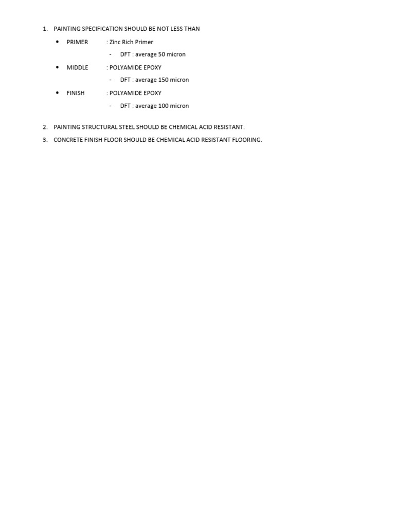 Structural Steel Painting Spec Notes | PDF