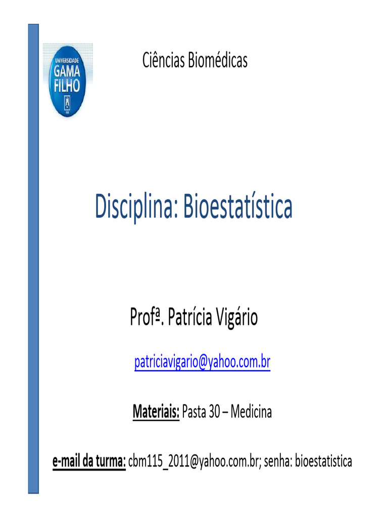 Conceitos Básicos BIOESTATÍSTICA | PDF | Bioestatística | Science
