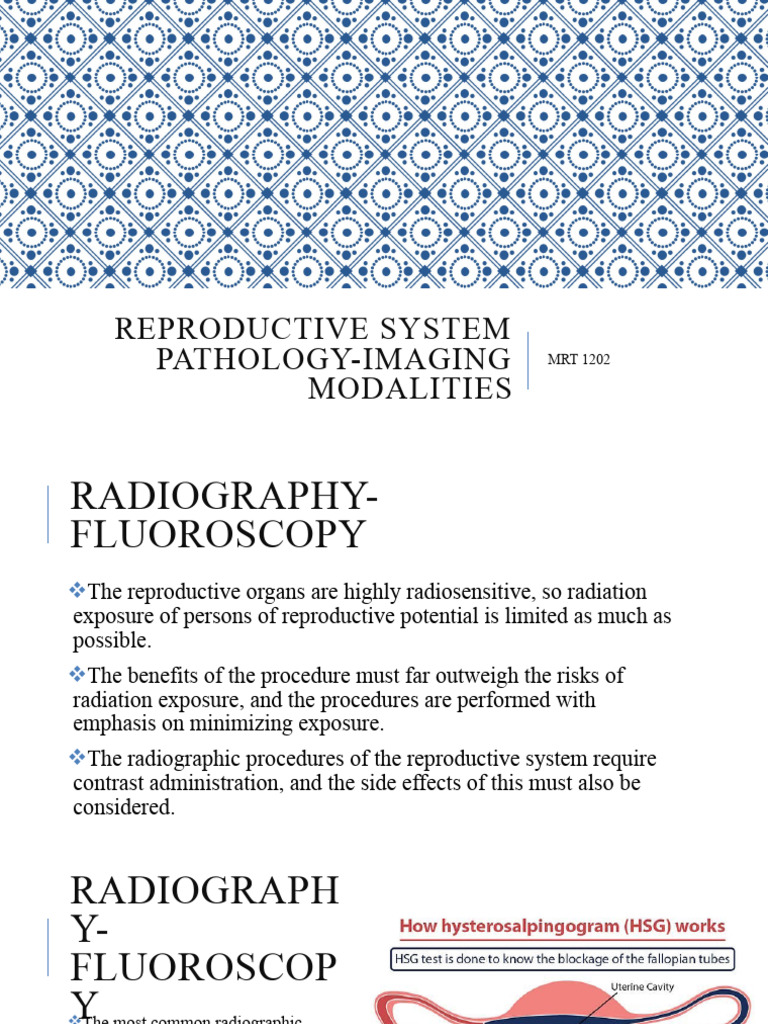 Reproductive System Pathology-Imaging Modalities 2 | PDF | Breast Cancer | Medical Imaging