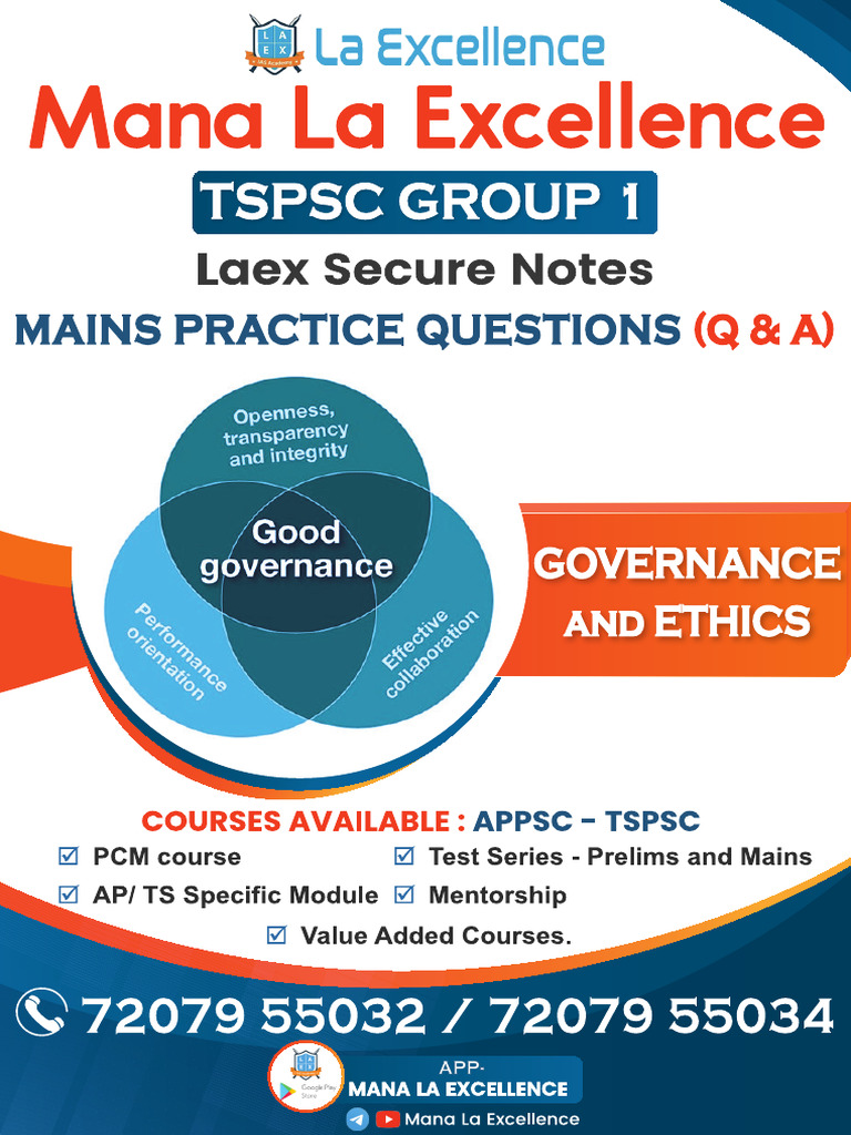 Laex G1 EM Governance Mains Q&A | PDF | Governance | Government