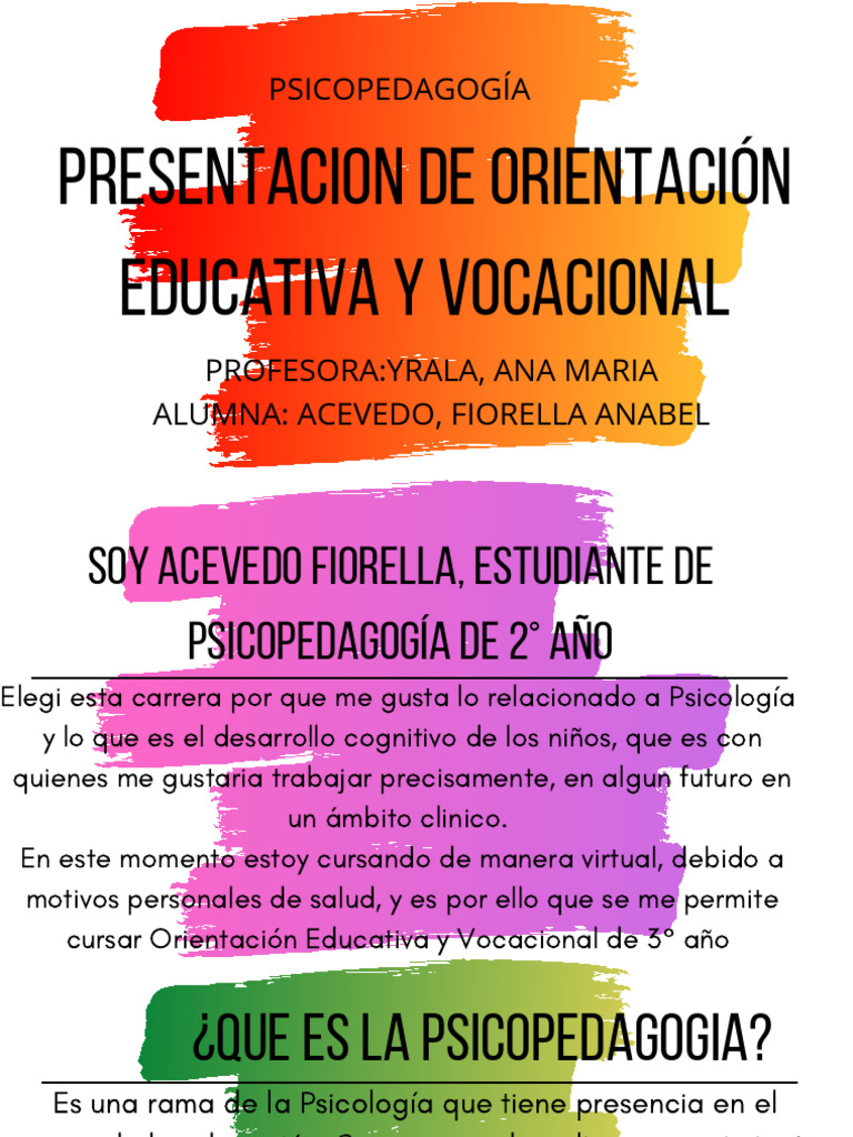 Presentacion - Psicopedagogia | PDF | Aprendizaje | Ciencia cognitiva