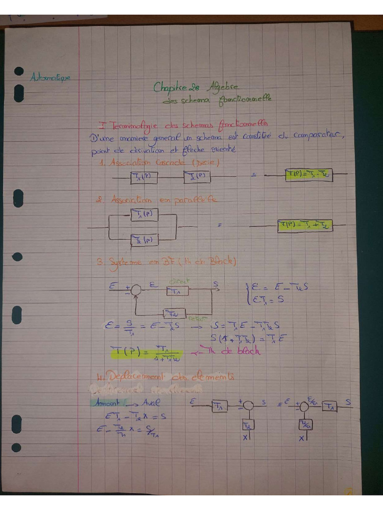 Automatique Chap2 | PDF