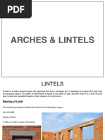 Lintels and Arches | PDF | Civil Engineering | Building Engineering