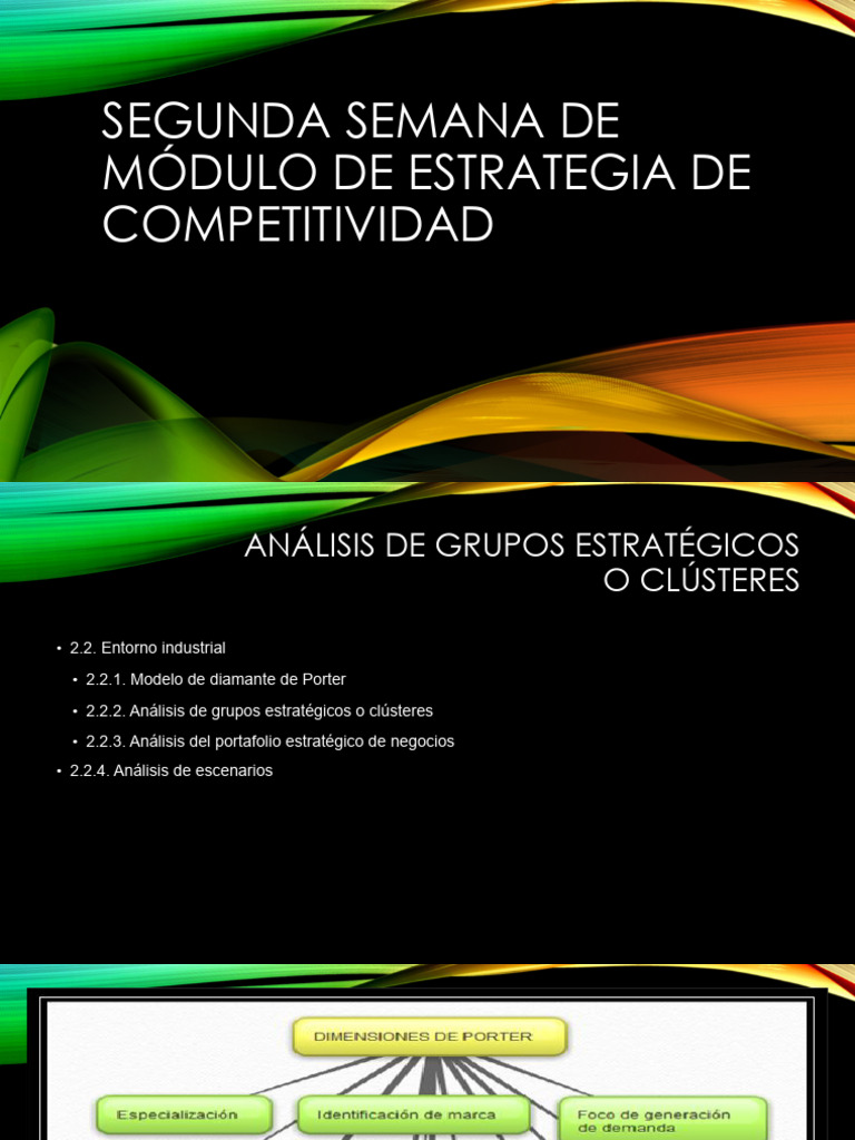 Segunda Semana de Modulo de Estrategia de Competitividad | PDF | Análisis FODA | Economias