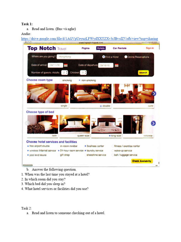 Hotel Concierge Service Evaluation | PDF