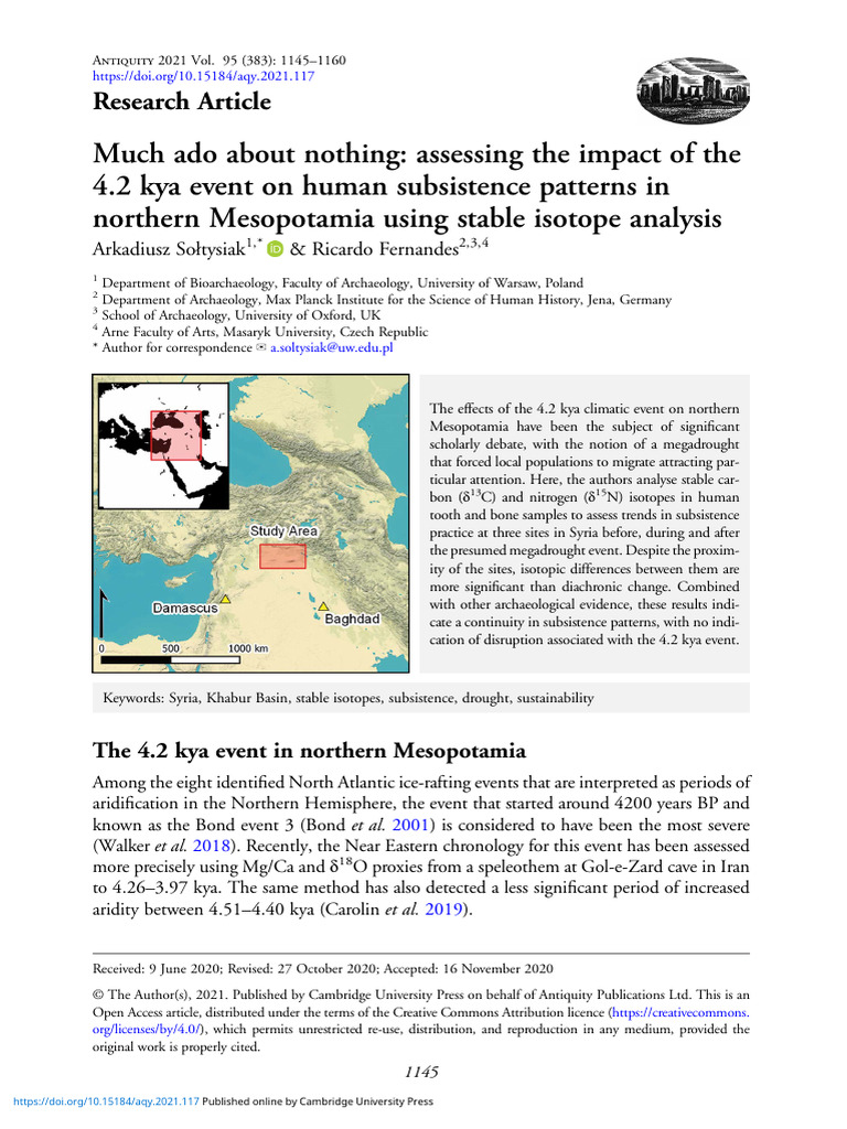 Much Ado About Nothing Assessing The Impact of The 42 Kya Event On ...