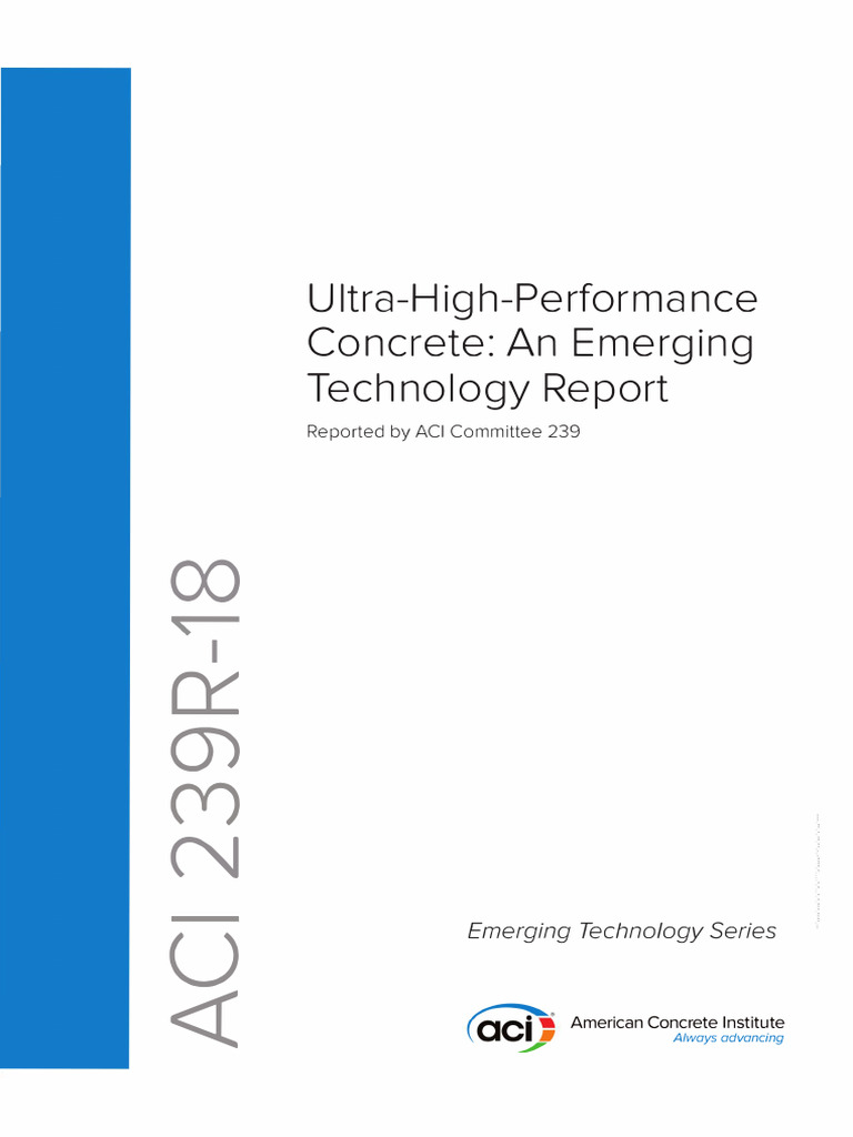 نسخة من 239R-18 Ultra-High-Performance Concrete An Emerging Technology ... نسخة من 239R-18 Ultra-High-Performance Concrete An Emerging Technology ...