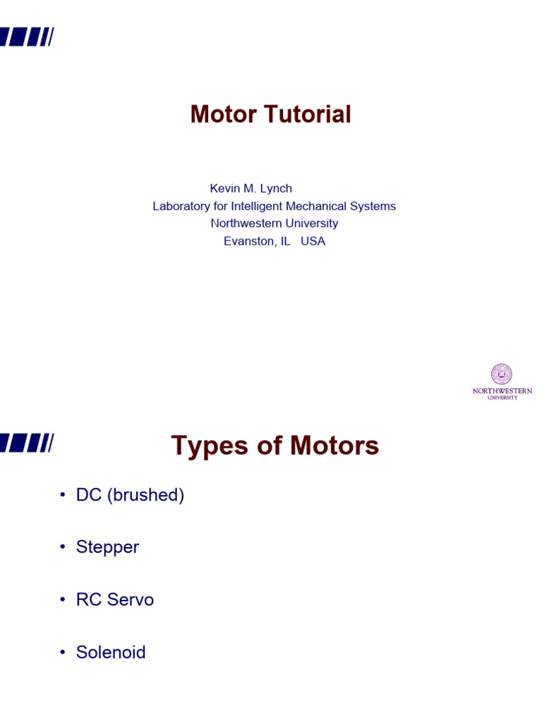 DCmotortutorial (DC, STEPPER, RC SERVO, SOLINOID) | PDF | Electric ...
