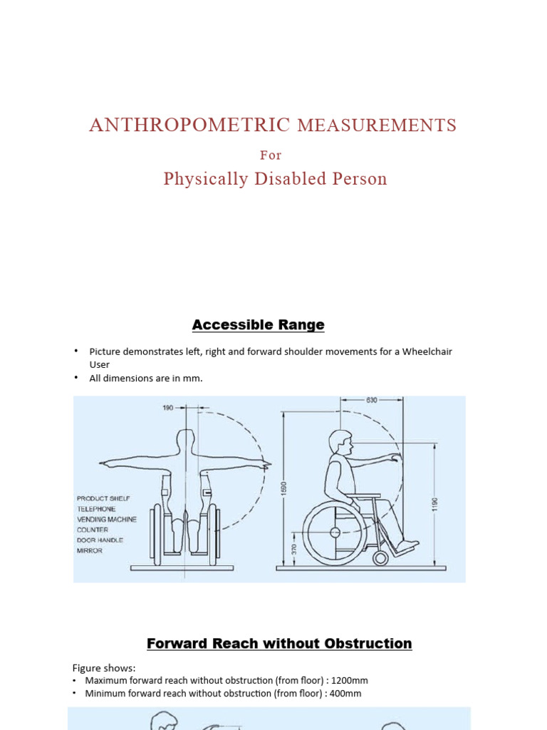 Wheelchair Accessibility and Dimensions Guide | PDF | Wheelchair