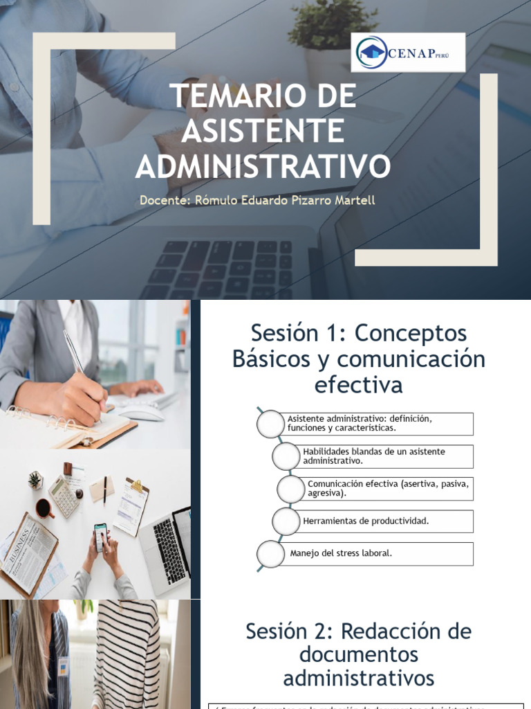 Temario Asistente Administrativo | PDF