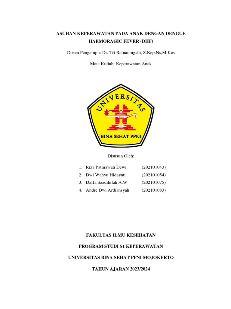 Askep DHF Kel 5B | PDF | Pengembangan Diri | Kesehatan Holistik