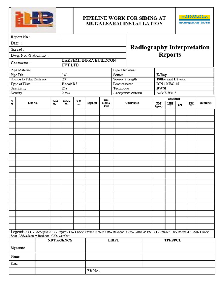 Ir Formate of RT Report 2 | PDF