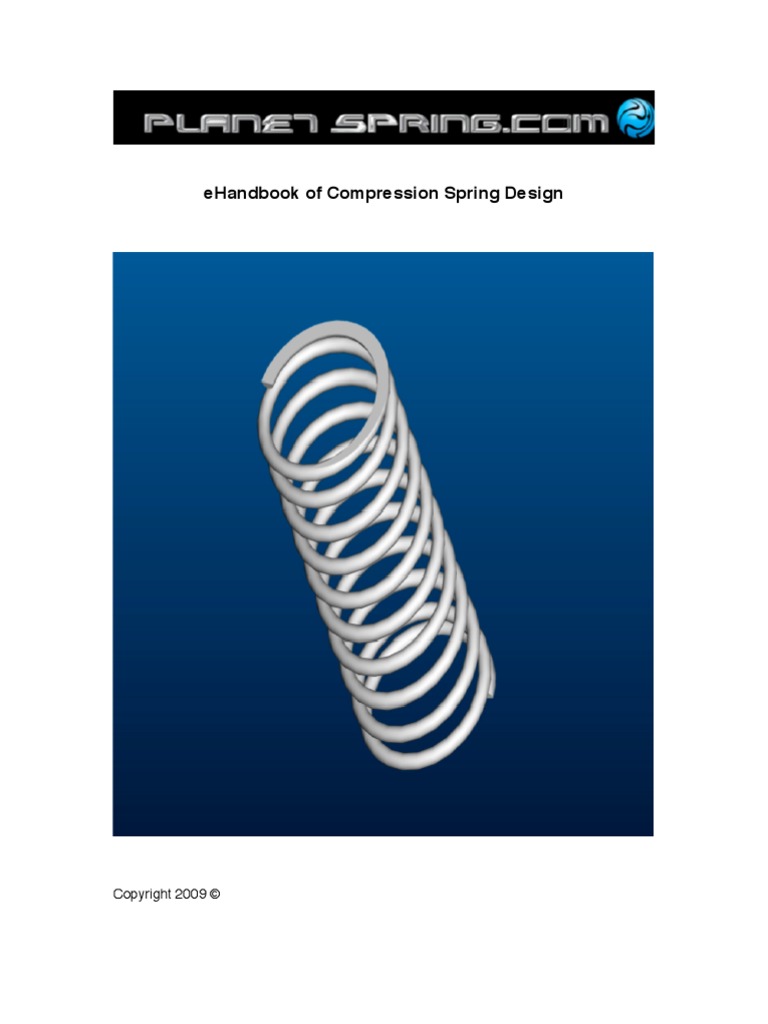 Spring Design E-Book | PDF | Wire | Strength Of Materials