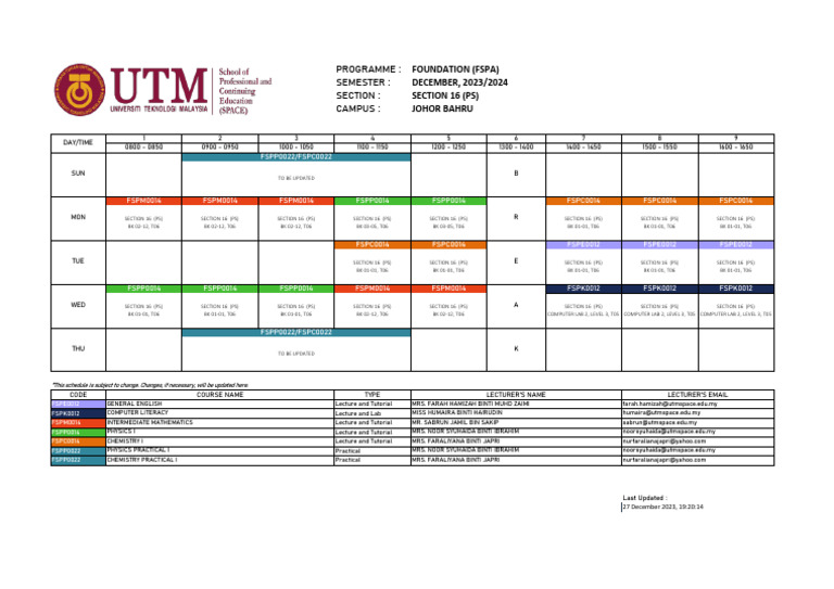 Section 16 Utm Jb v4 | PDF