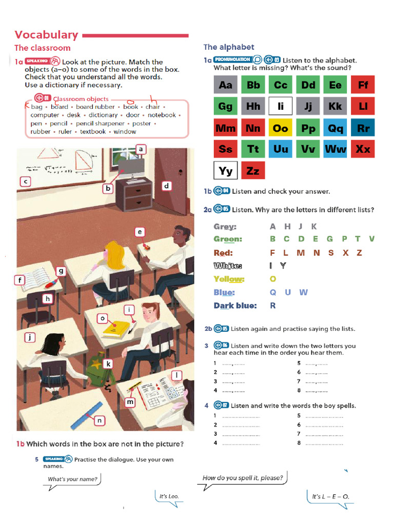 Colors Numbers Alphabet | PDF