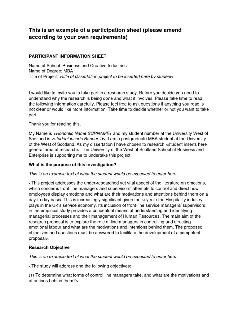 Participant Information Sheet | PDF | Privacy