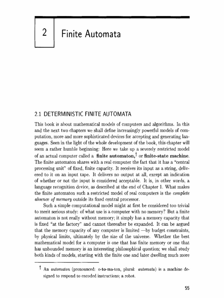 DFA p1+Exercise-ToC Papadimiriou | PDF | Theory Of Computation | Computer Science