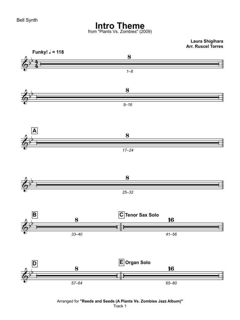1 Intro Theme - Bell Synth | PDF