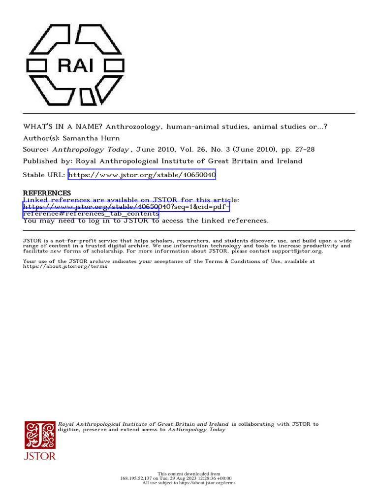 What S In A Name Anthrozoology Human Animal Studies Animal Studies Or