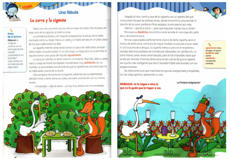 Fabula__La_zorra_y_la_cigueña | PDF