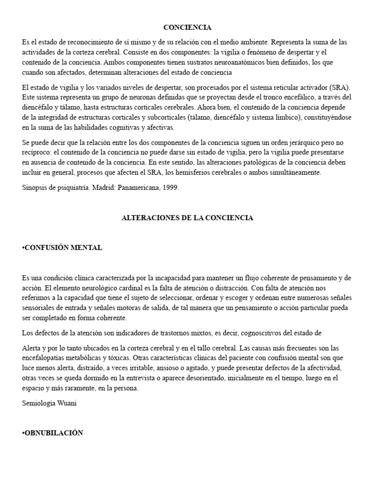 Con Cien CIA | PDF | Conciencia | Coma