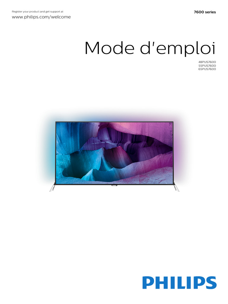 Philips-1450984741-48pus7600 12 Dfu Fra | PDF | HDMI | Télévision à ...