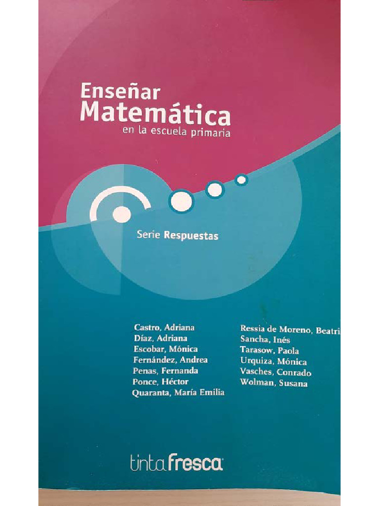 Enseñar Matemática Enla Escuela Primaria - Tinta Fresca | PDF