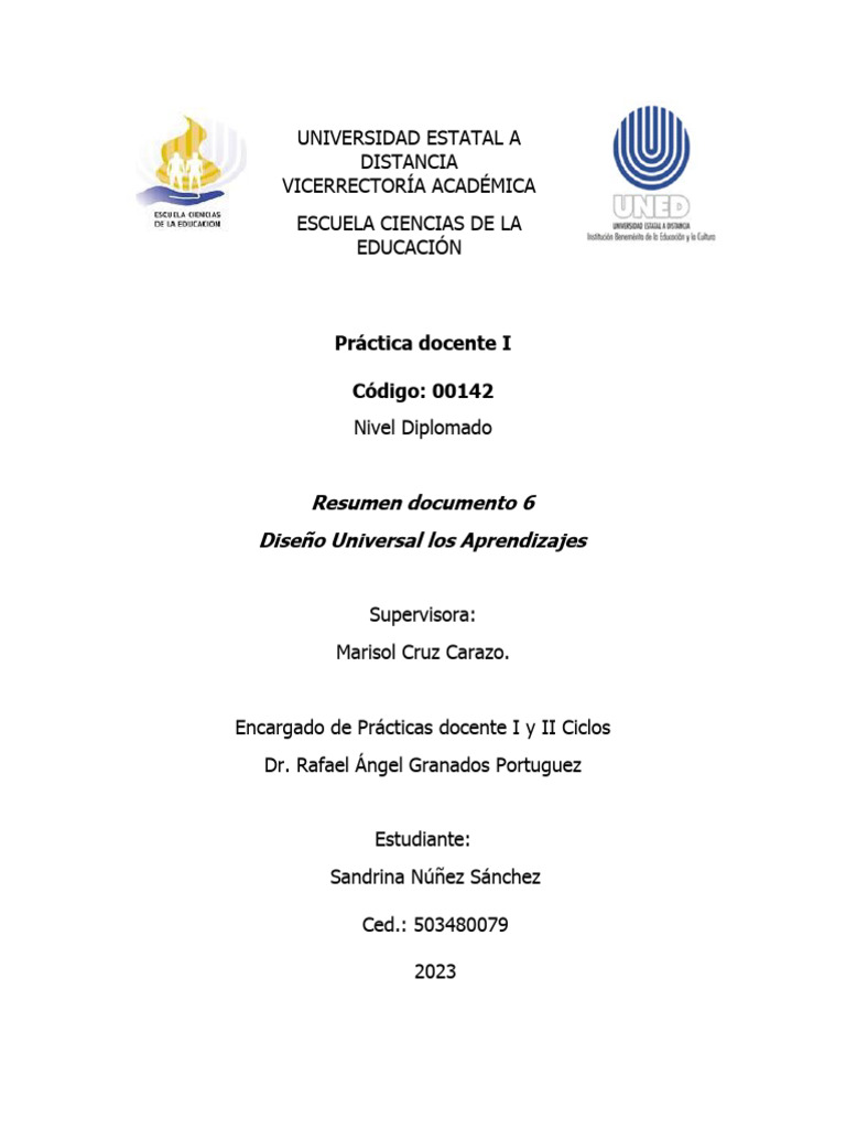 DUA en Costa Rica | PDF | Aprendizaje | Pedagogía