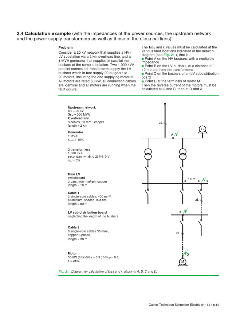 Calculation of Short Circuit Current 1704367703 | PDF | Transformer ...