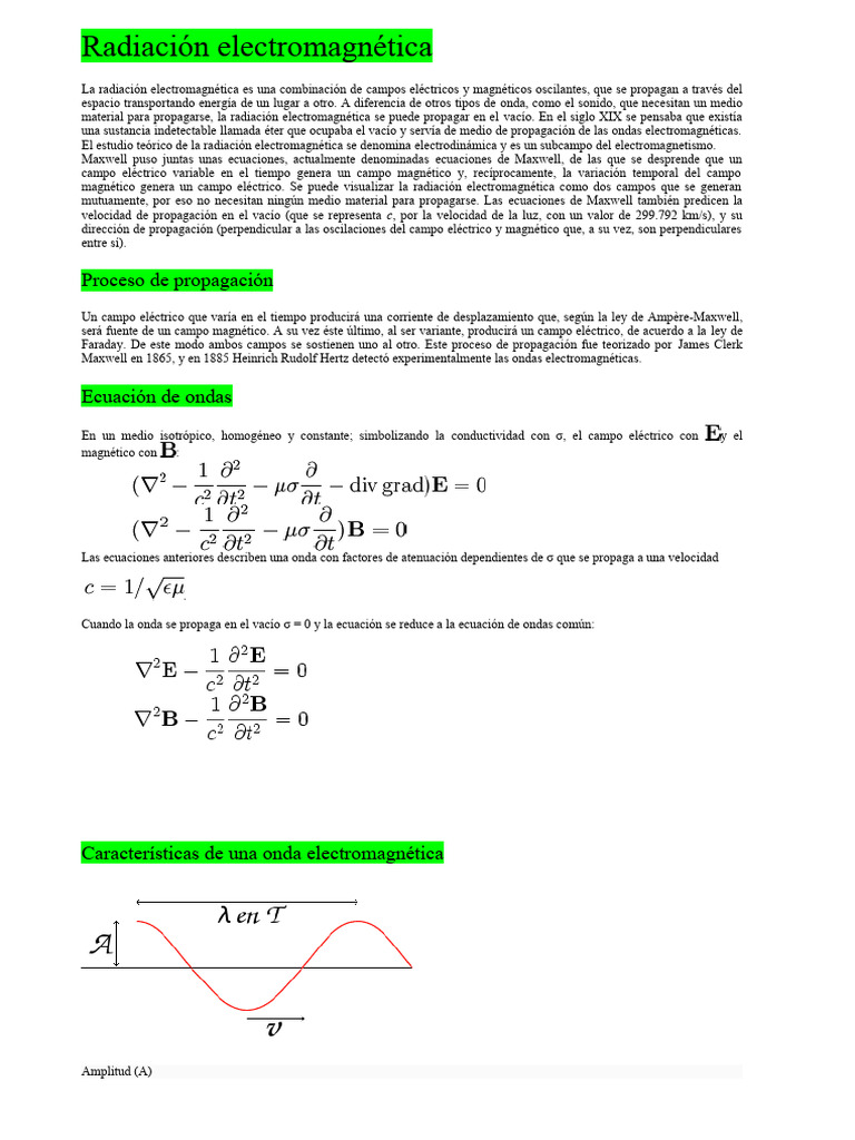 3 _ Radiación Electromagnética-1 | PDF | Radiación electromagnética ...