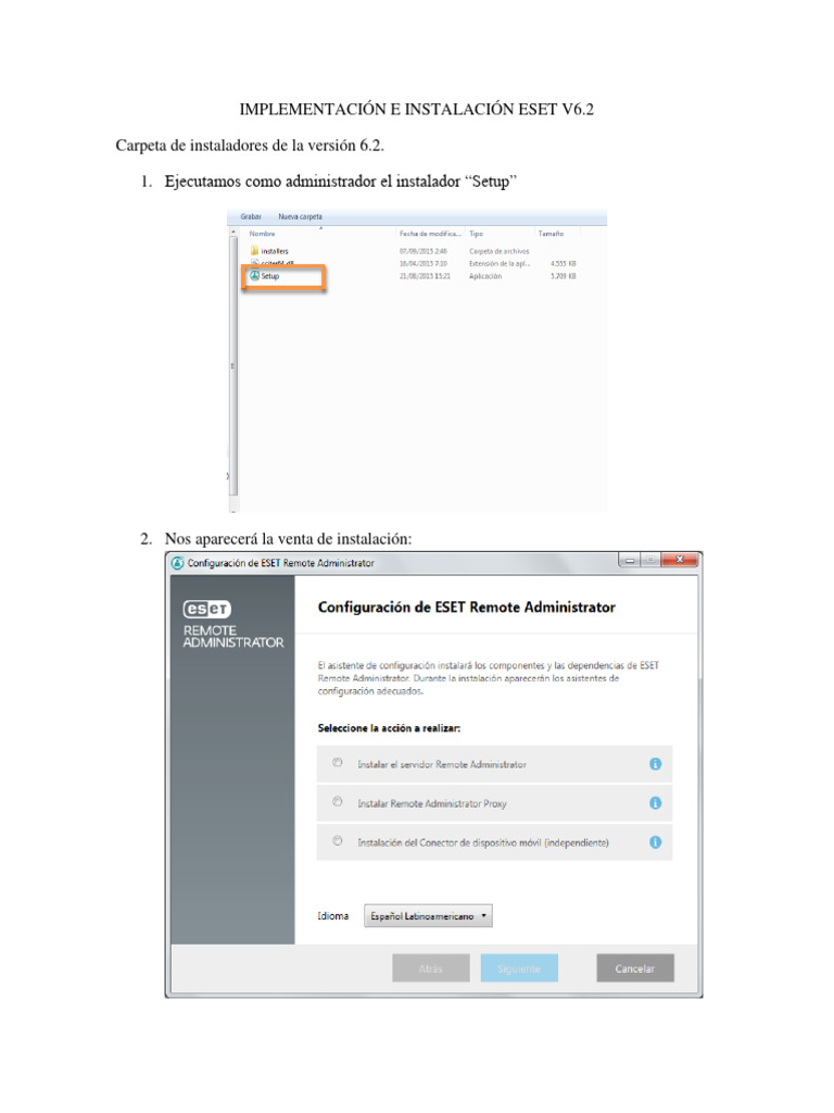 Instalacion de Eset V6 Manual | PDF | Servidor (Computación) | Servidor proxy