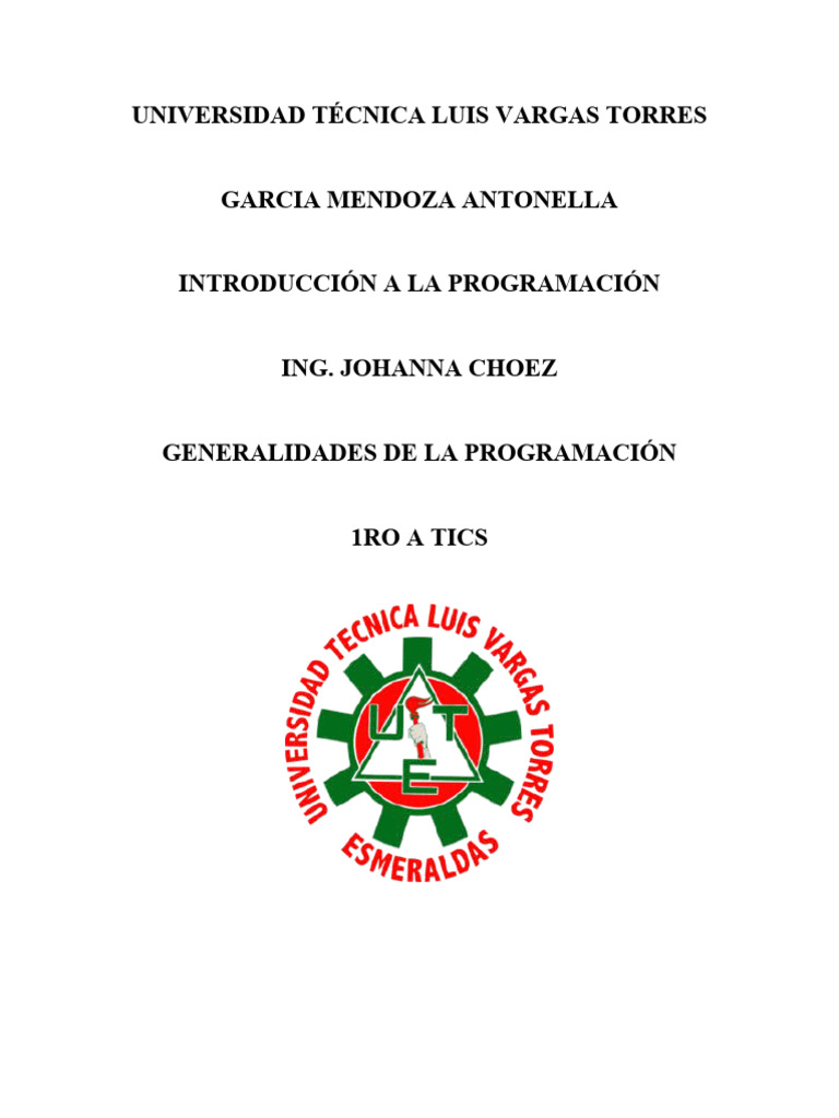 Generalidades de La Programación | PDF | Algoritmos | Programación de computadoras
