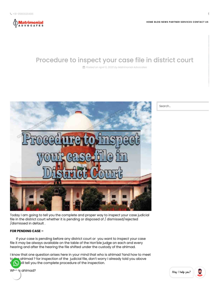 Inspecting Court Files: Ahlmad Guide | PDF | Divorce | Social Institutions