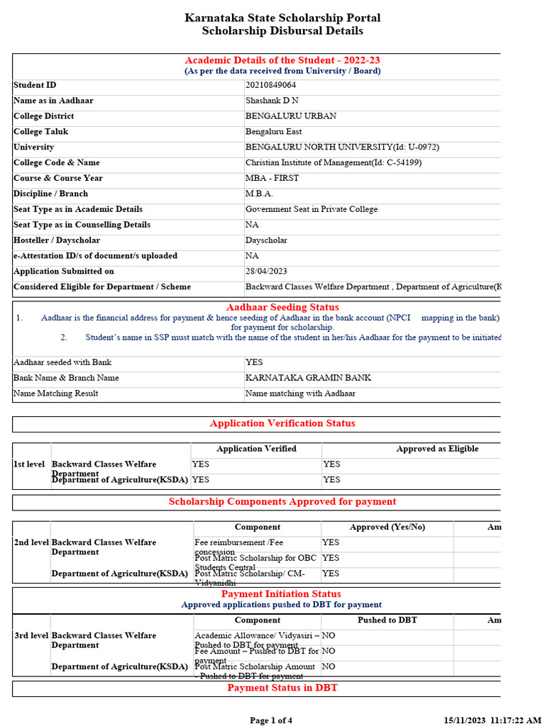 Student Status | PDF