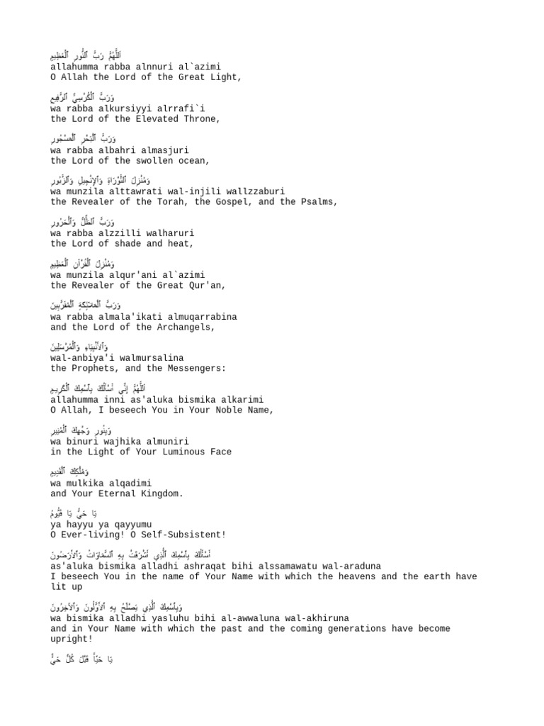 Dua e Ahad (Spplication of Allegiance (Ahad) To Imam Mahdi (Ajtfs) ) | PDF | Prophets And ...