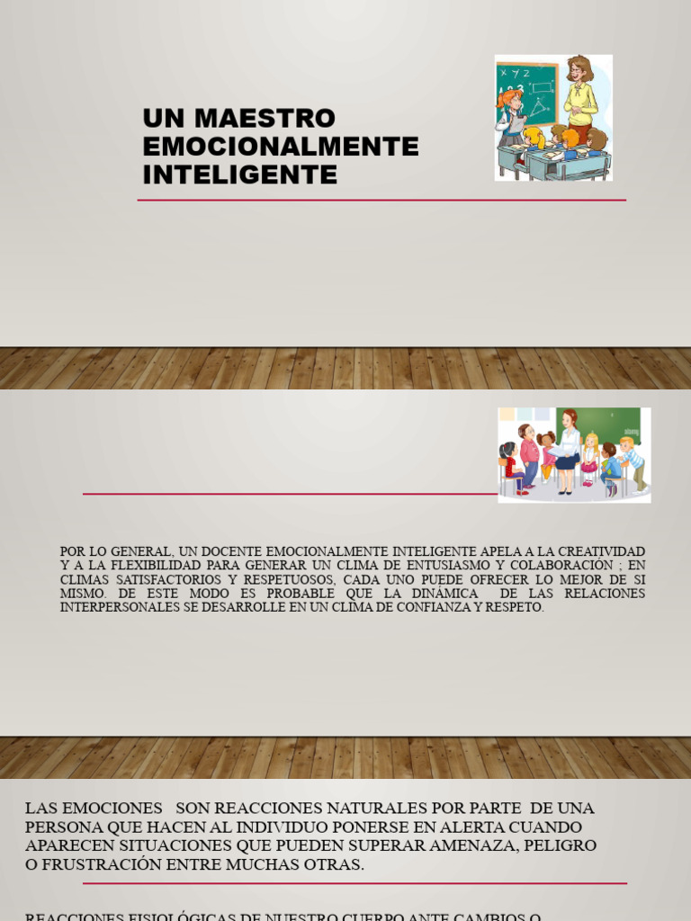 Un Maestro Emocionalmente Inteligente | PDF | Las emociones ...
