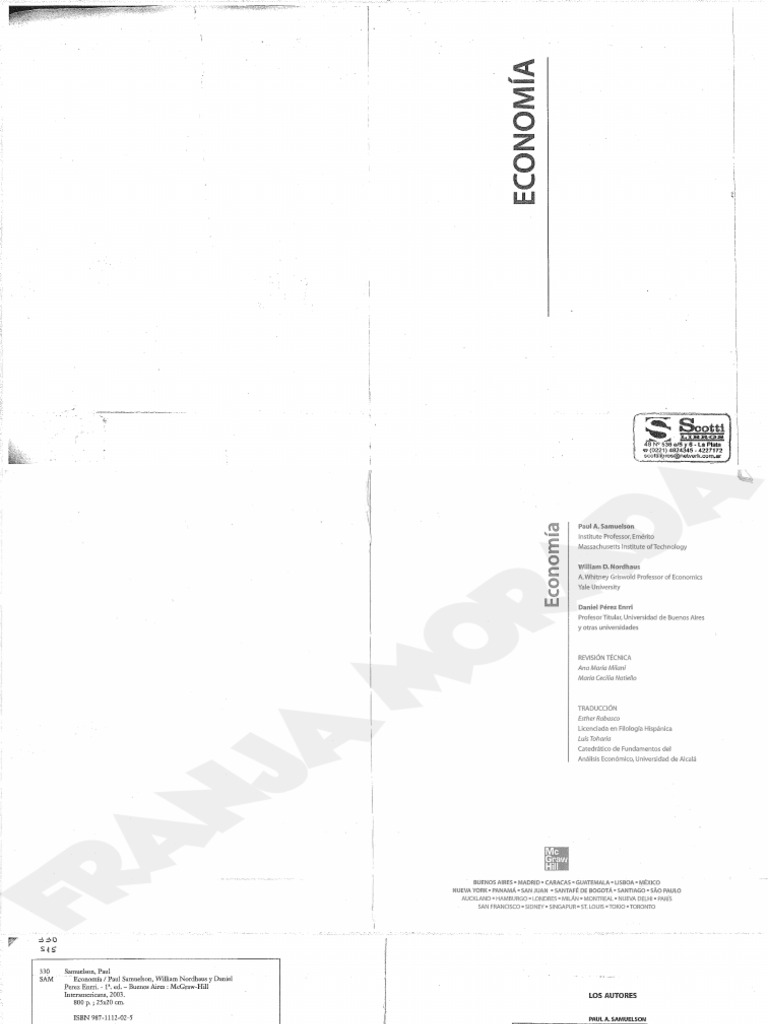 Samuelson & Nordhaus 2003 Economía | PDF
